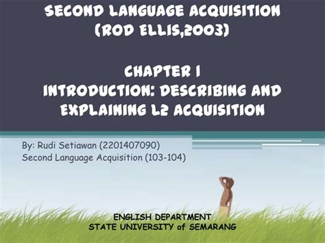 Second Language Acquisition Pptx