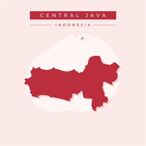 Premium Vector Vector Illustration Vector Of Central Java Map Indonesia