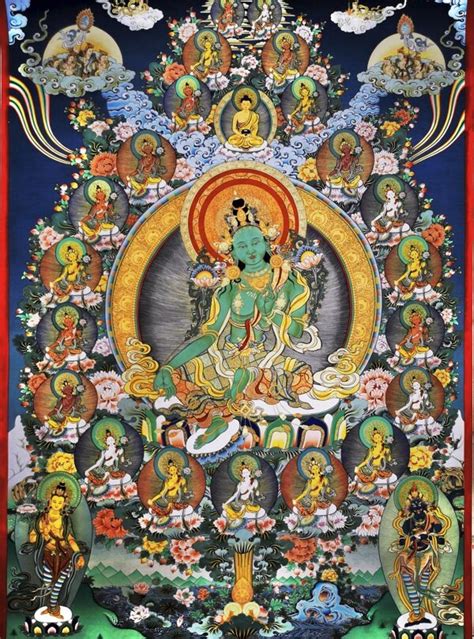 绿度母唐卡素材图片下载 素材编号06114629 素材天下图库