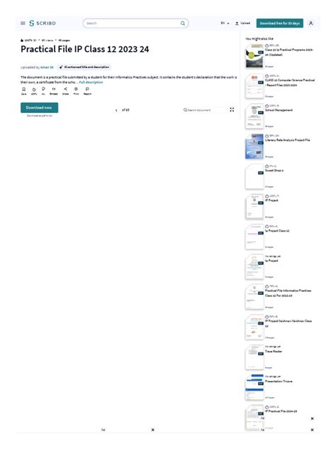Practical File Ip Class 12 244 Pdf My Sql Python Programming