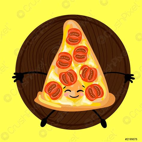 Cartoon Pizza Face