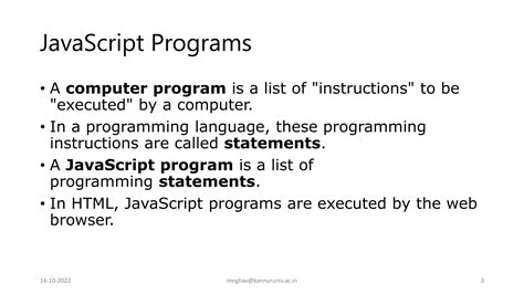 Javascript Functions And Arrayspptx