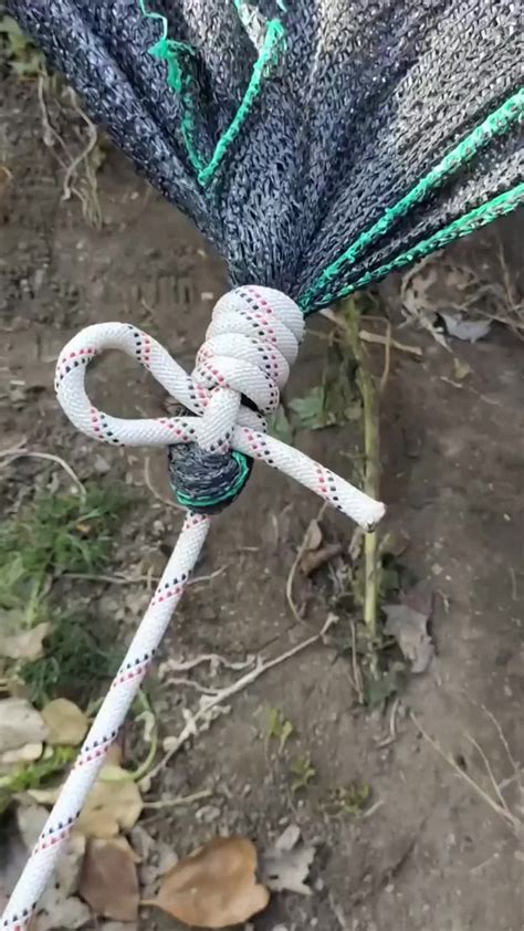 How To Tie A Tarp Corner Knot To Make Shelter Or Tent  On Imgur