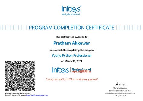 Infosys Infosysspringboard Coursecompletion Pythonprogramming