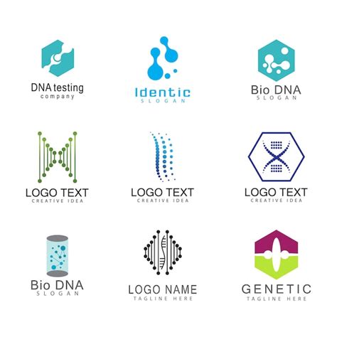 Premium Vector Dna Gene Logo Template Vector Symbol Illustration