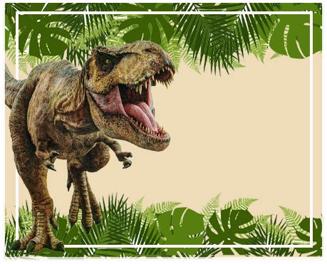 Kits Imprimibles Gratis Tiranosaurio Rex Invitacion Candy Bar Gratis