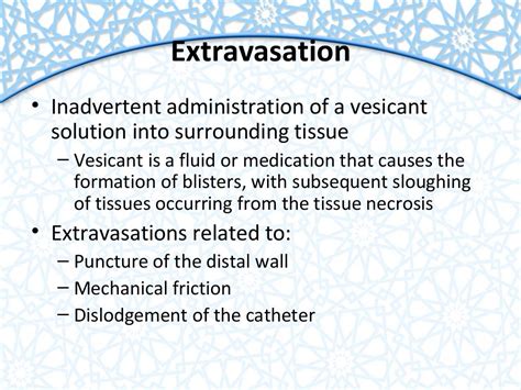Extravasation