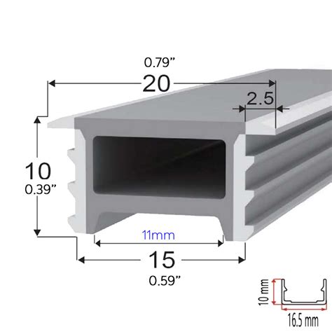 Flat 10mm Led Tape Light Diffuser Flexible Recessed Light Cover