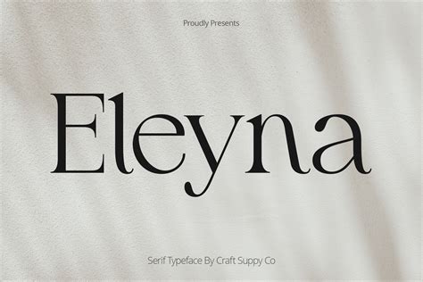 Eleyna Font Timeless Elegance And Subtle Femininity Craft Supply Co
