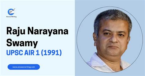 Raju Narayana Swamy Upsc Rank 1 Strategy And The Journey Of An