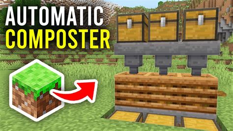 How To Make An Automatic Composter In Minecraft Full Guide Youtube