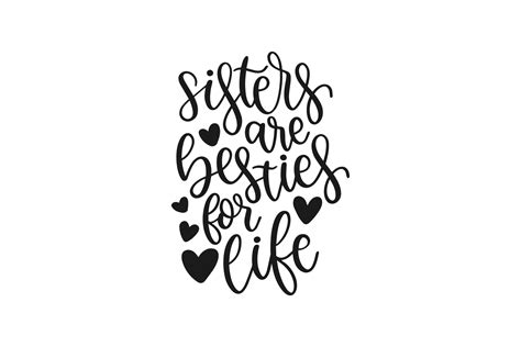 Sisters Are Besties For Life Graphic By Craftbundles · Creative Fabrica