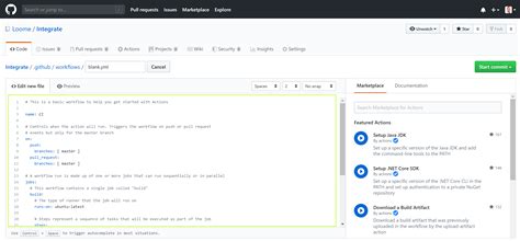 Importexport And Github Actions Loome Documentation