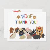 Tail Wagging Dog Birthday Thank You Postcard Zazzle