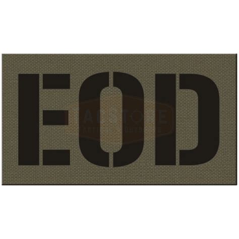 Tacstore Tactical And Outdoors Pitchfork Eod Ir Print Patch Ranger Green