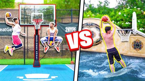 Insane 2hype Pool Mini Hoop Dunk Contest Youtube
