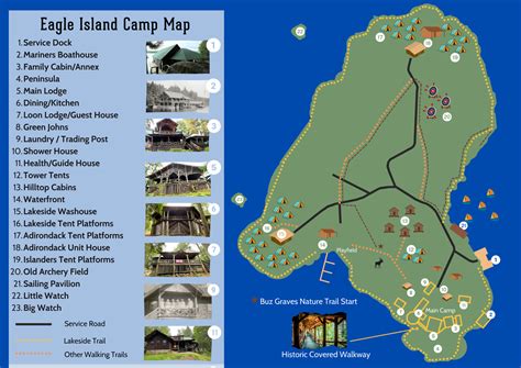 Camp Map — Eagle Island Camp