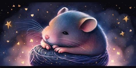 Premium Photo A Mouse Is Resting On A Cloud