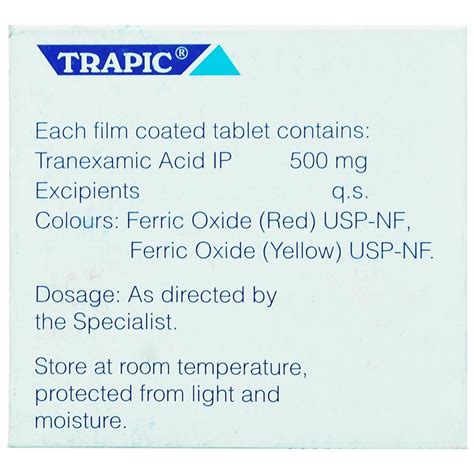 Trapic Tablet 10s Price Uses Side Effects Composition Apollo Pharmacy