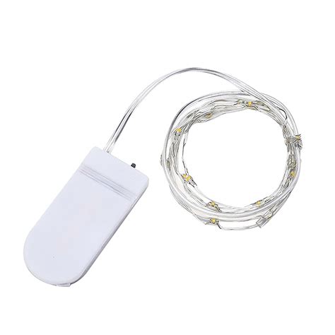 Flexible Copper Wires Led String Light Battery Powered Mini Light String 2 Meter 20 Lamp Warm