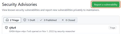 Configuring Private Vulnerability Reporting For A Repository Github Docs