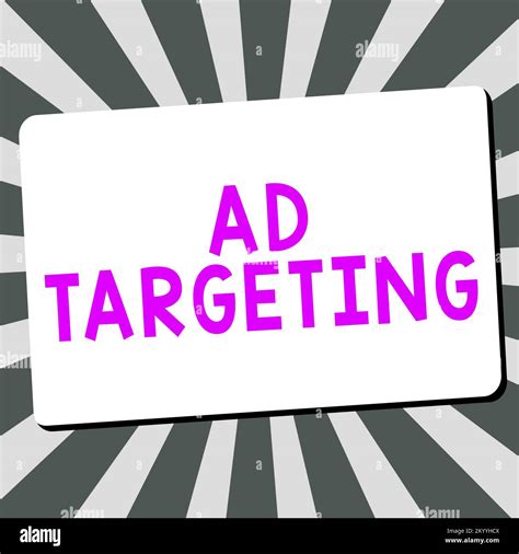 Inspiration Showing Sign Ad Targeting Internet Concept Target The Most