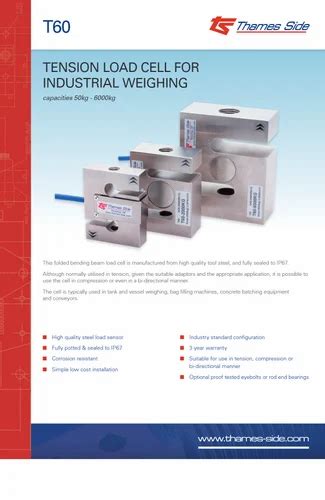Thames Side T60 S Type Tension Load Cell 6000kg At ₹ 14996 In Pimpri