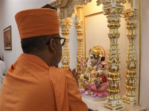 Shilanyas Ceremony For New Baps Mandir Kurukshetra Haryana India