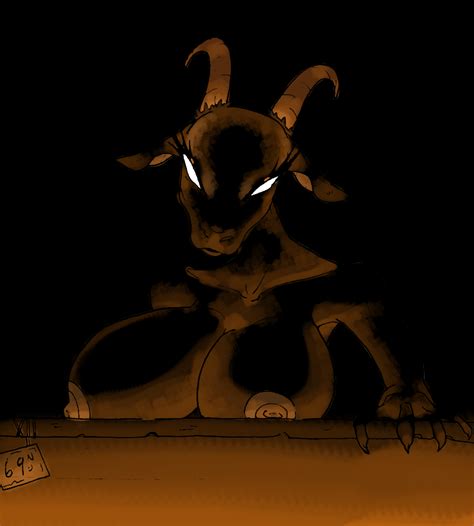 Rule 34 Anthro Big Breasts Black Body Black Goat Inscryption Bovid