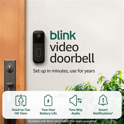 Blink Video Doorbell Outdoor 4 Wireless Smart Security