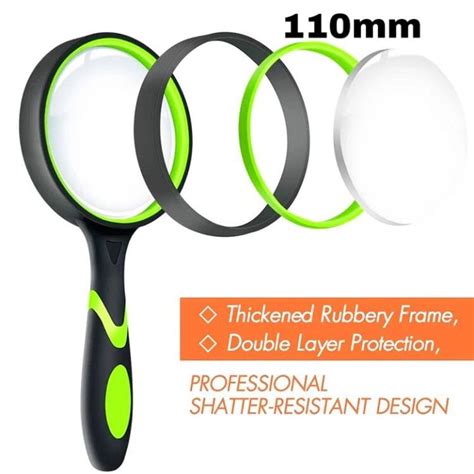 110mm Multiple Colors Handheld Plastic Magnifying Glass Reading