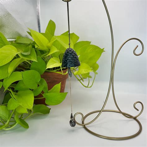 Japanese Cast Iron Furin Wind Chime Pinecone Traditional Garden Zen