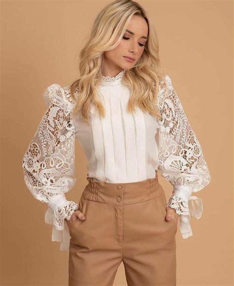 Blusas De Encaje 30 Hermosos Modelos De Temporada 【lo Mejor De 2025