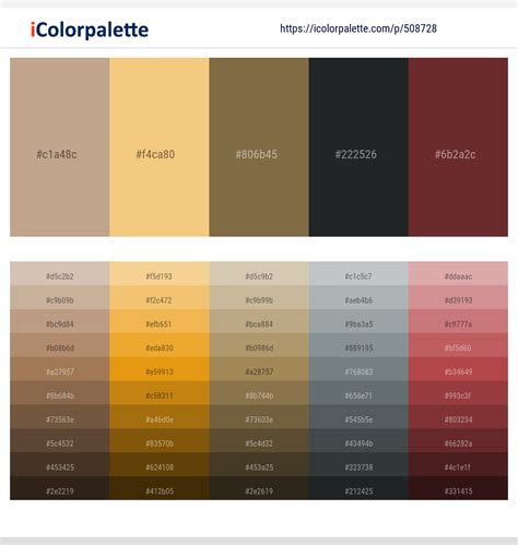 124 Khaki And Brown Color Palettes And Gradient Ideas Icolorpalette
