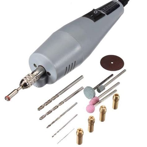 Mini Drill High Speed Grinder 12v 10w 12000 Revolutions With Acce