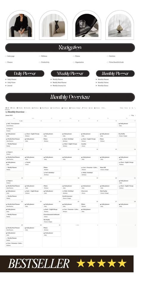 Bestseller Notion Life Planner Bundle Templates For Daily Use Digital