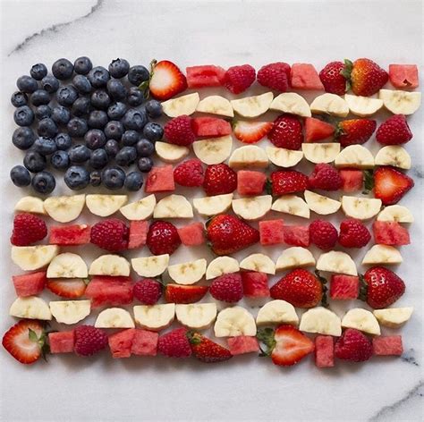 American Flag Fruit Salad
