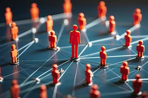 Premium Ai Image The Magnet Draws A Network Of Connected People