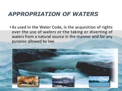 Water Code Of The Philippines 1 Pptx