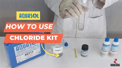 How To Use Chloride Test Kit Aquasol Ae 213 Youtube