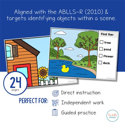 Find Objects In A Scene Task Cards [ablls R Aligned C43 C44] The Autism Helper