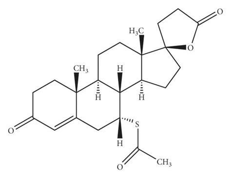 Chemical Structure Of Spironolactone Download Scientific Diagram