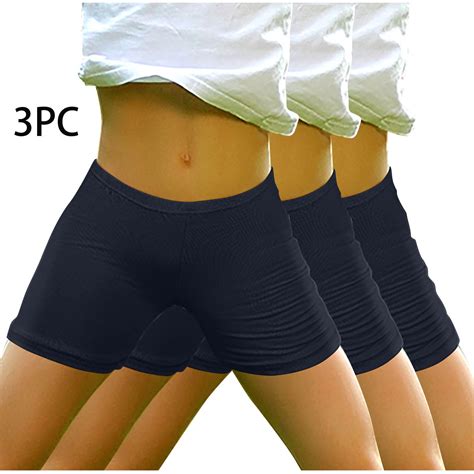 Diufon 3 Pack Girls Dance Shorts Casual Elastic High Waist Biker Shorts