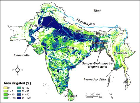 River Map Of India India River System Himalayan Rivers Kosi River