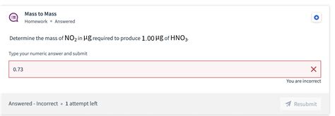 Solved Determine The Mass Of No2 In μg Required To Produce
