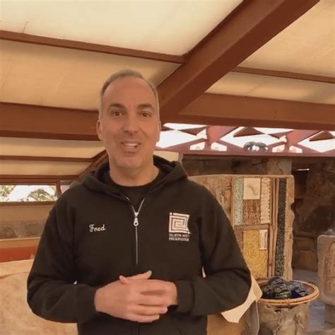 Fred In Garden Room Tt Frank Lloyd Wright Foundation