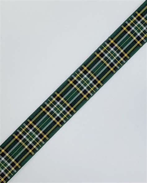 Irish National 25mm Berisfords Tartan Ribbon Tartan Ribbon