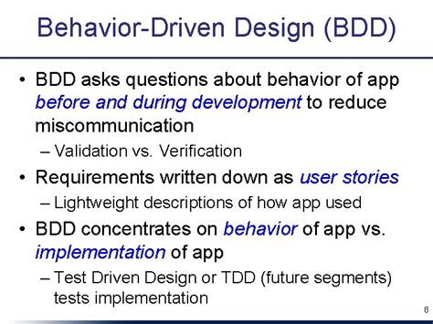 Behavioral Driven Development Bdd Engineering Software As A
