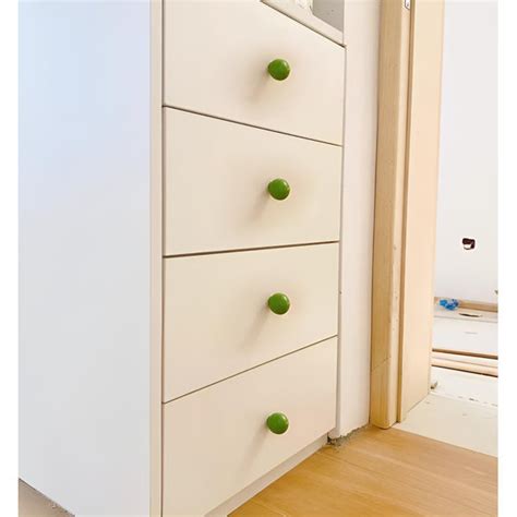 Infinitee Green Candy Colored Ceramic Knobs Single Hole Cabinet