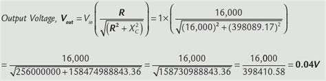 First Order High Pass Filter Worked ­example Designing A First Order